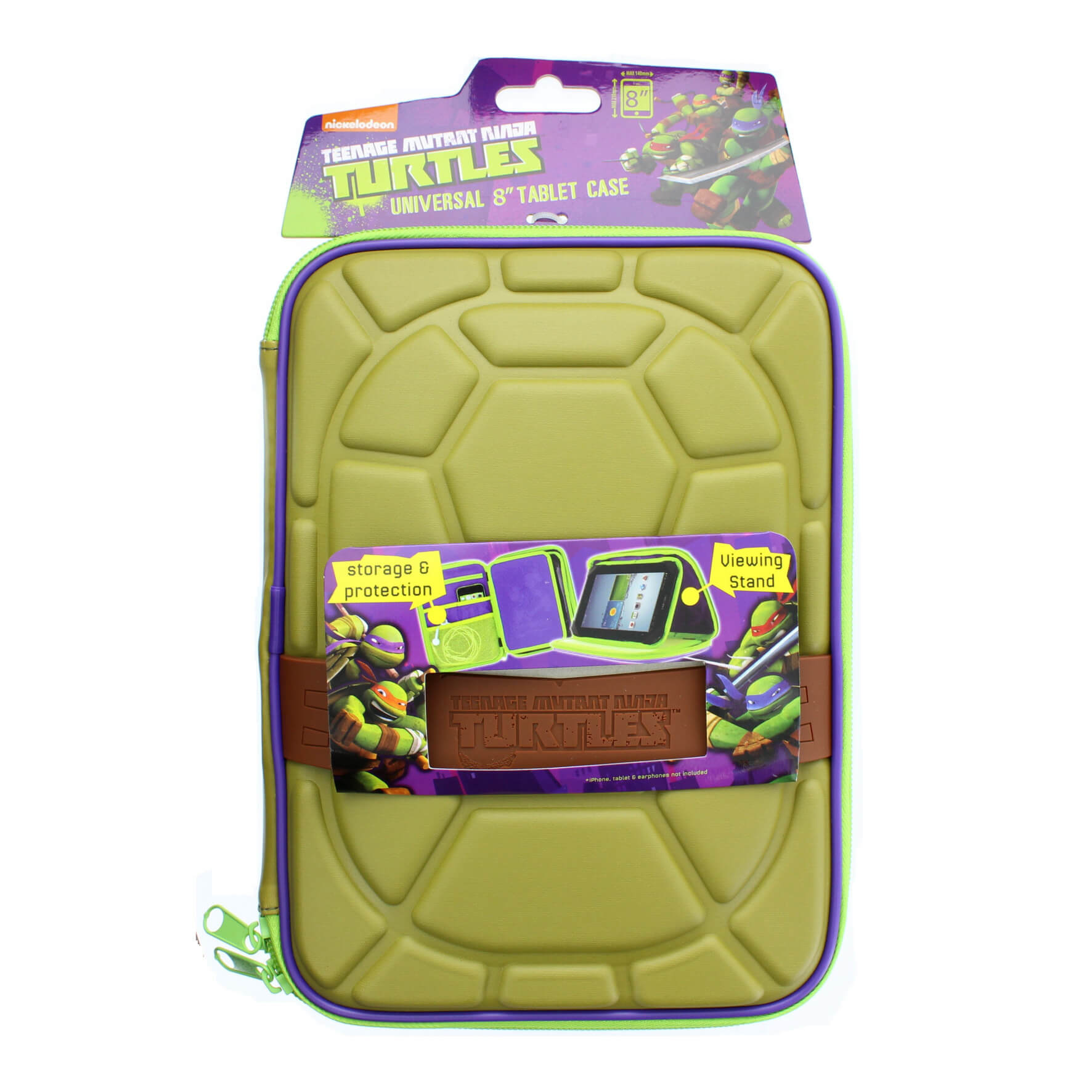 TMNT Tablet Väska Turtles 7-8tum Universal Grön