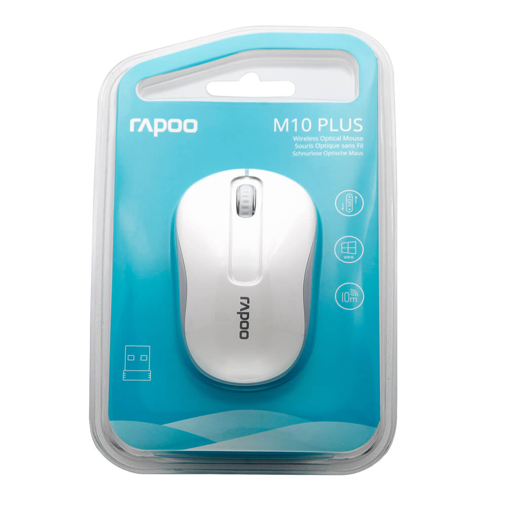 RAPOO Mouse M10 Plus Wireless 2.4GHz White
