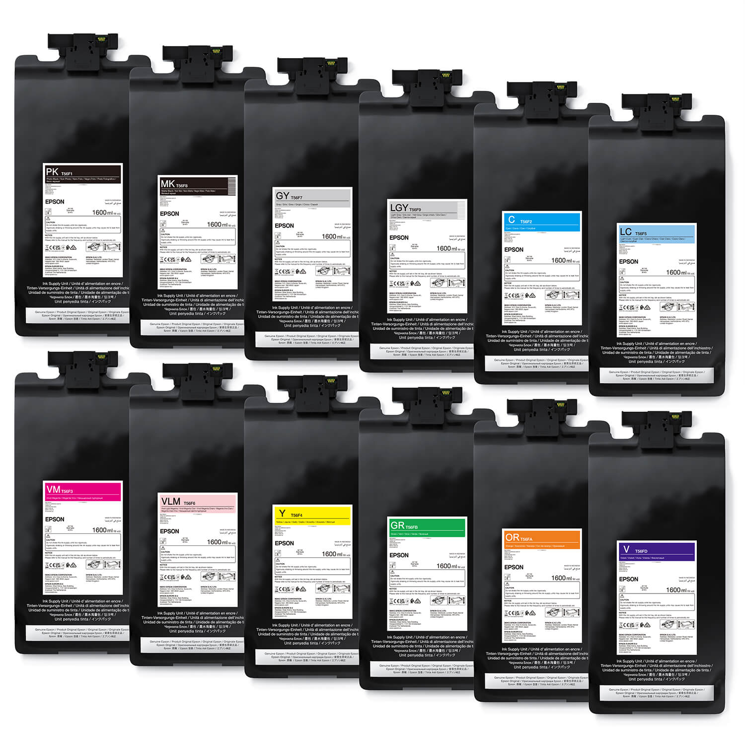 EPSON ink P-Series 64" T56F200 Cyan IIPS Ink 1600ml - Tura Scandinavia