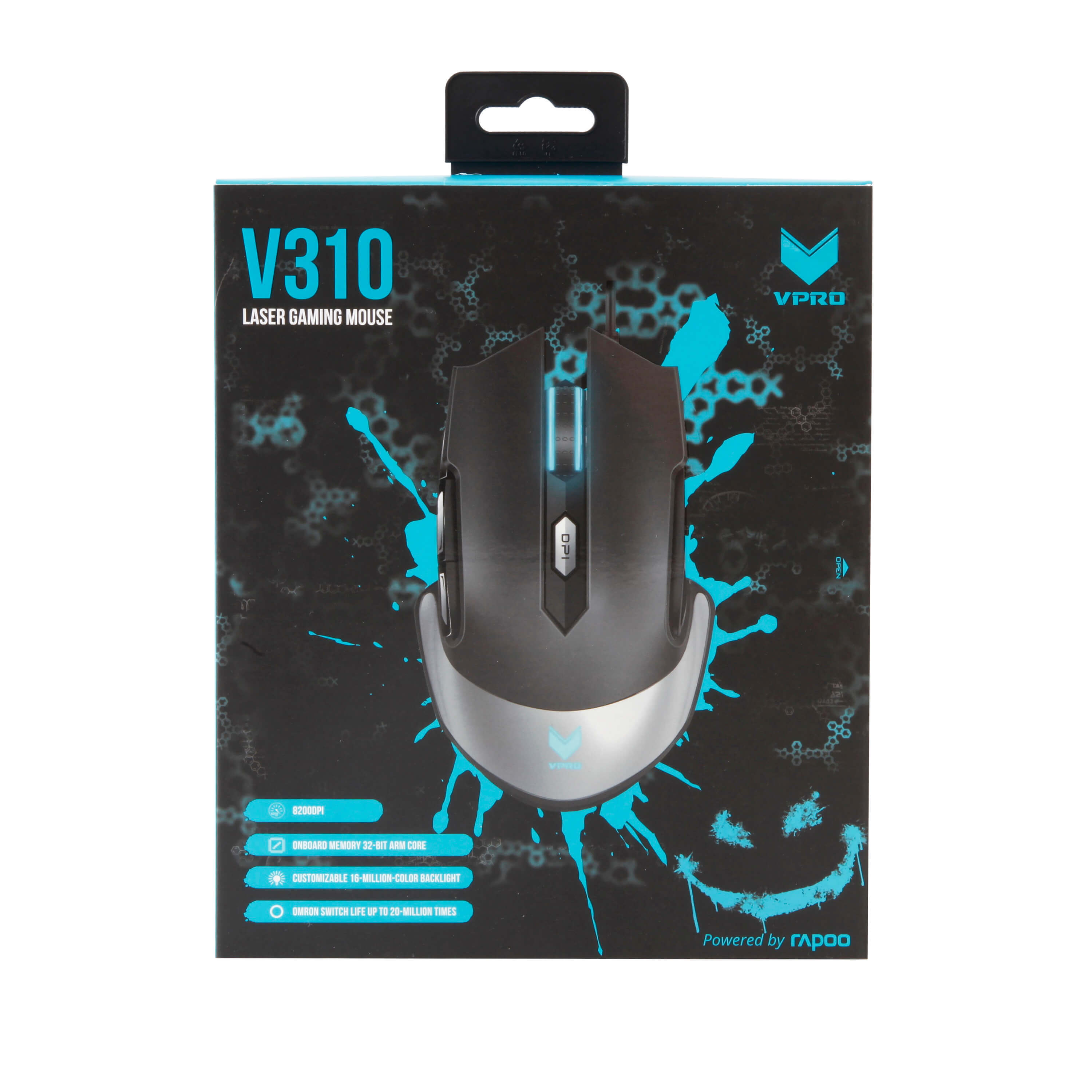 VPRO Mouse Gaming V310 Laser Svart