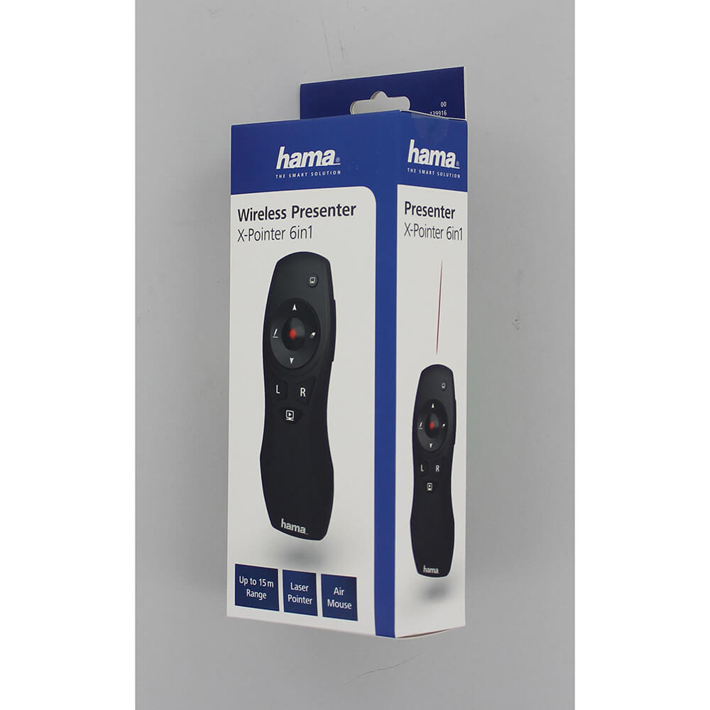 HAMA Wireless Presenter X-Pointer 6-in-1 Sort