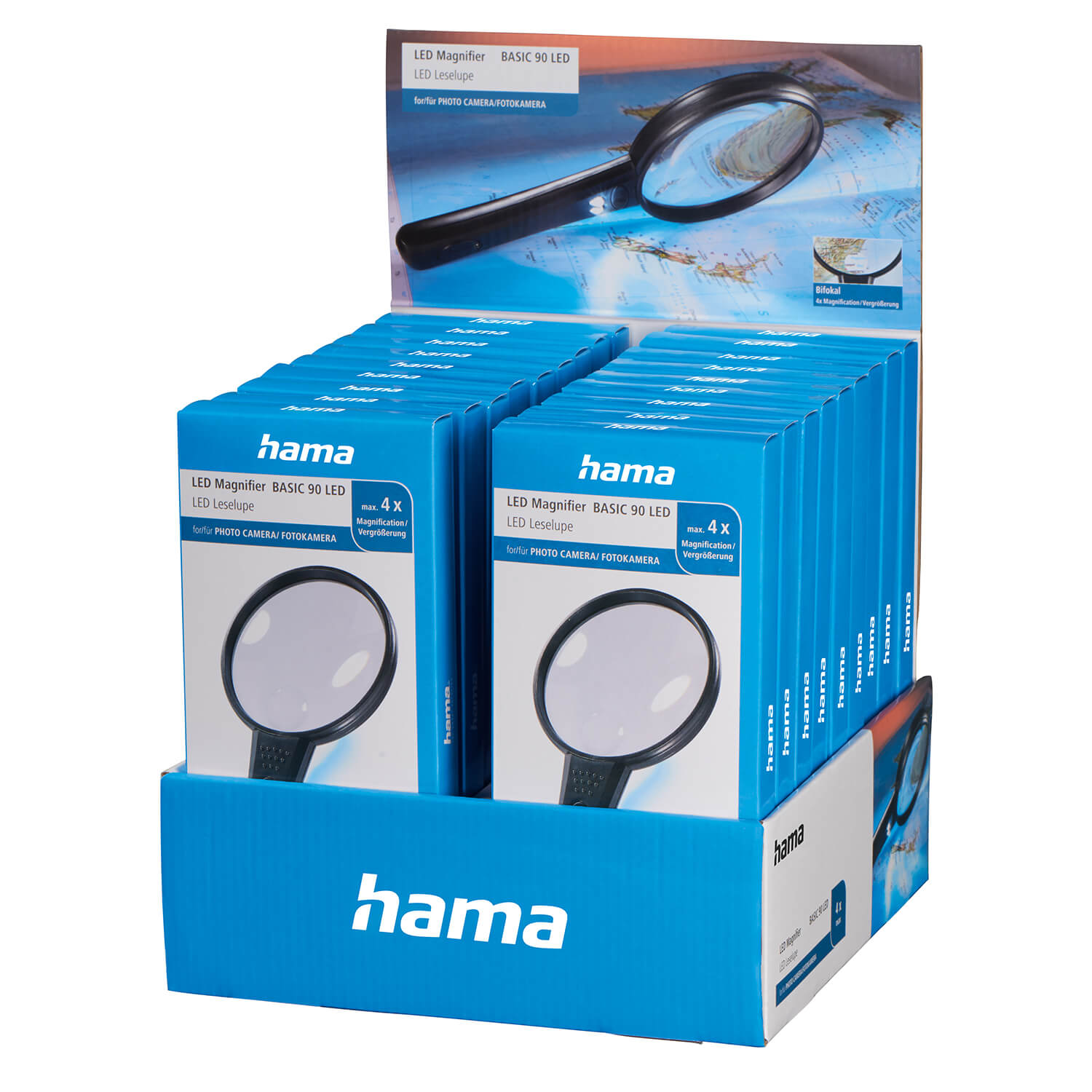 HAMA Magnifier Basic 90 LED 18 pcs in Display - Tura Scandinavia