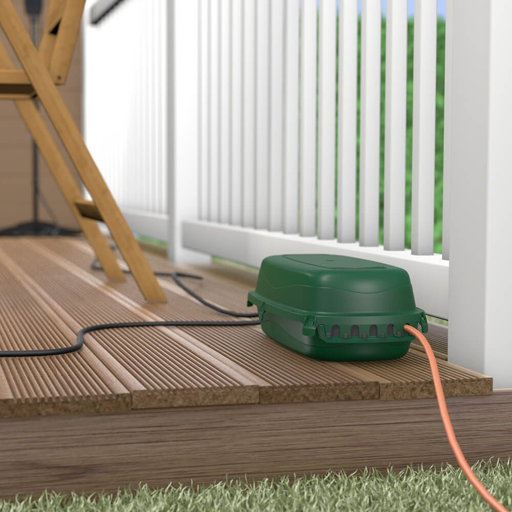 Outdoor Cable Box Weatherproof Green