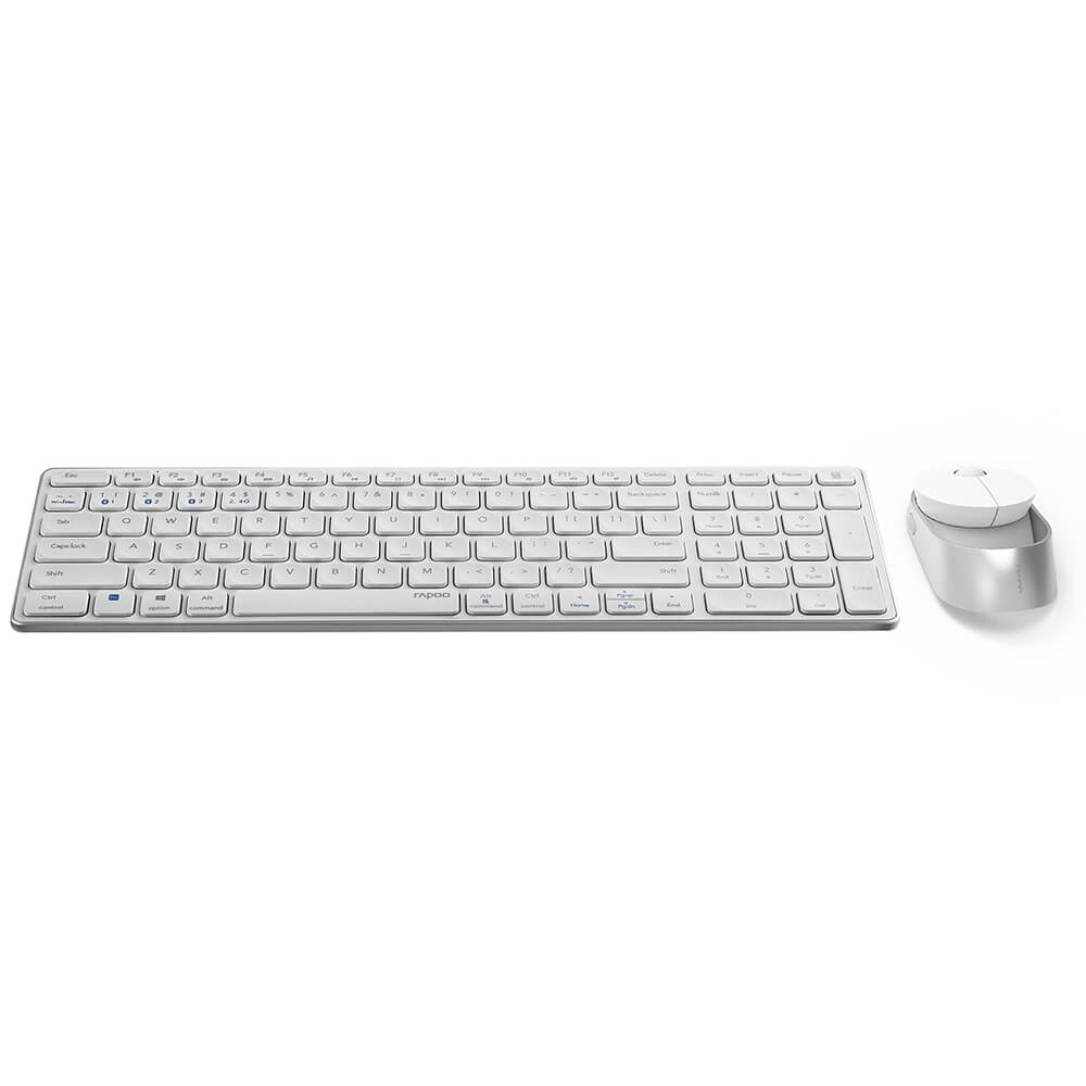 Tangentbord/Mus-set 9750M Multi-Mode Trådlöst Vit