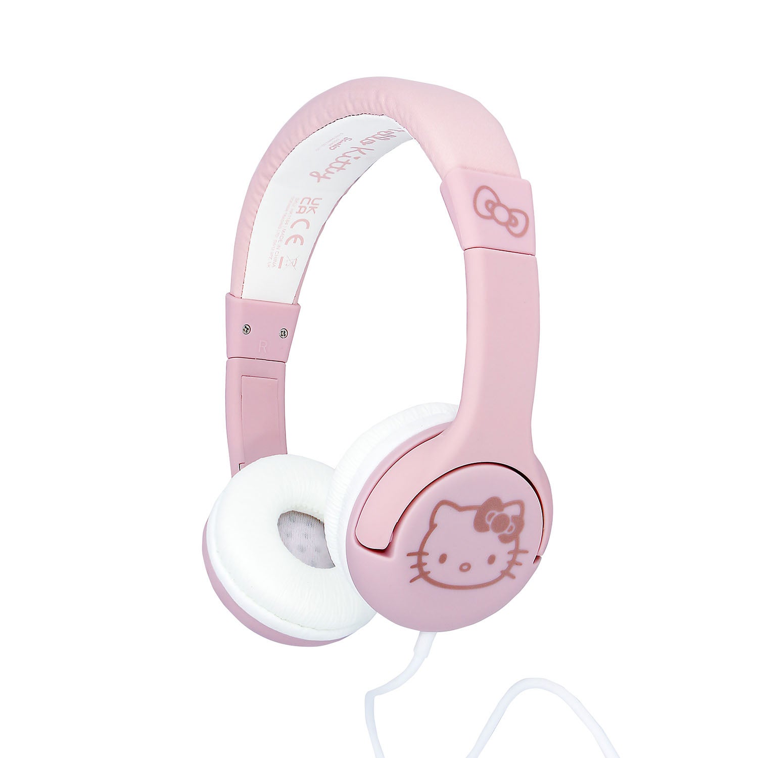 Headphone Hello Kitty On-Ear 85dB Wired Rose - Tura Scandinavia