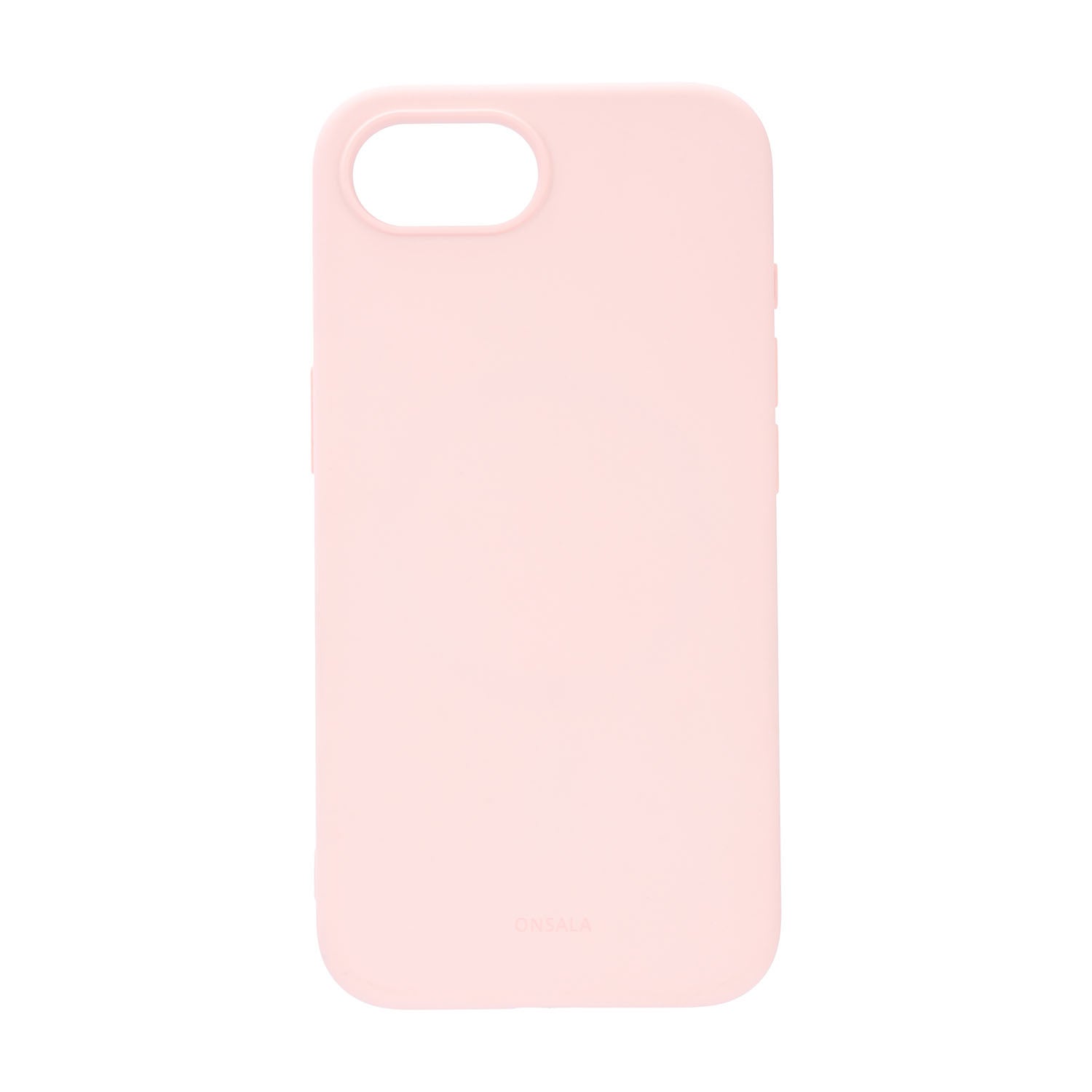 Phone Case Silicone Touch Chalk Pink - iPhone 16e/17e - Tura Scandinavia
